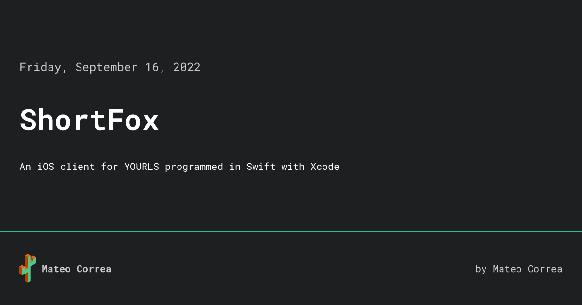 ShortFox • Mateo Correa